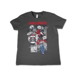 Shirt "Transformers Pow Woosh Boom! Kids Tee" in Grau | Gr.: 12