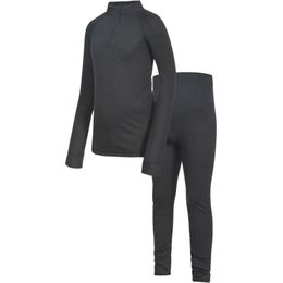 Trespass Kinder Funktionsunterhose "Unite360 Base Layer Set" in Schwarz | Gr.: 5-6 Jahre