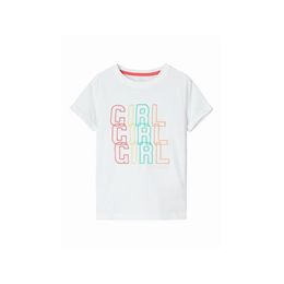 name it Mädchen Shirt kurzarm "Girl" in Weiß | Gr.: 92