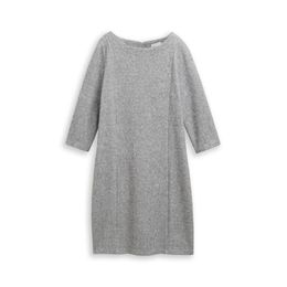 Tom Tailor Kleid in medium silver grey melange | Gr.: 42