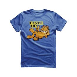 T-Shirt "GARFIELD Level Up T-Shirt" in Blau | Gr.: XXL