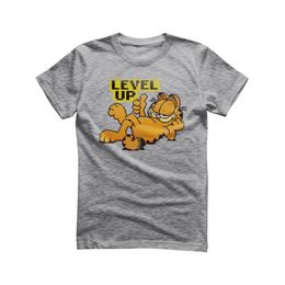 T-Shirt "GARFIELD Level Up T-Shirt" in Grau | Gr.: M