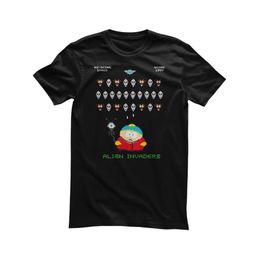 T-Shirt "South Park Aliens Invaders T-Shirt" in Schwarz | Gr.: M