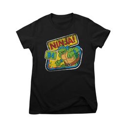 Teenage Mutant Ninja Turtles Shirt "Ninja 84 Retro Girly Tee" in Schwarz | Gr.: M