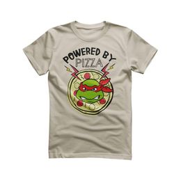 Teenage Mutant Ninja Turtles T-Shirt "Powered By Pizza T-Shirt" in Khaki | Gr.: M