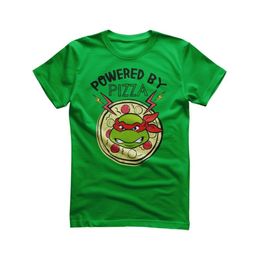 Teenage Mutant Ninja Turtles T-Shirt "Powered By Pizza T-Shirt" in Grün | Gr.: XL
