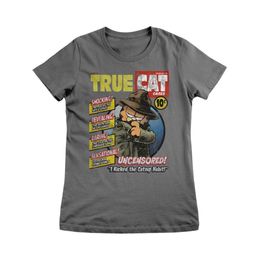 GARFIELD Shirt "True Cat Cases Cover Girly Tee" in Grau | Gr.: XXL