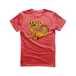 T-Shirt "GARFIELD Level Up T-Shirt" in Rot | Gr.: XL