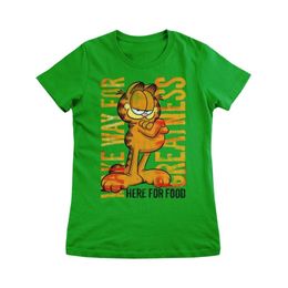GARFIELD Shirt "Make Way For Greatness Girly Tee" in Grün | Gr.: S