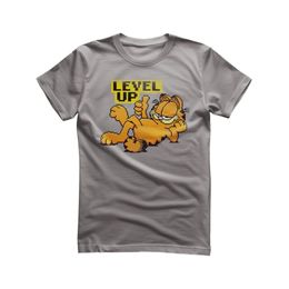 T-Shirt "GARFIELD Level Up T-Shirt" in Grau | Gr.: XXL