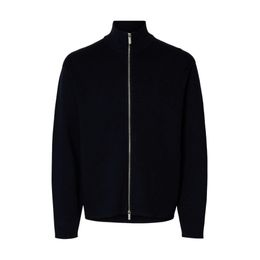Selected Homme Strickjacke SLHTELLER FN RELAXED ZIP CARDIGAN in Blau | Gr.: XL