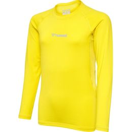 Hummel Shirt "Hmlbl Performance Tee L/S Kids" in Gelb | Gr.: 140