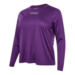 Hummel T-Shirt "Hmlte Curvy T-Shirt L/S Plus" in Lila | Gr.: 3XL