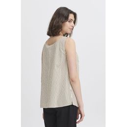 Fransa &Auml;rmellose Bluse FRMADDIE Regular fit in Whisper White mix | Gr.: M
