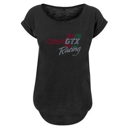 F4NT4STIC Long Cut T-Shirt Castrol Vintage Distressed GTX Racing in schwarz | Gr.: XL