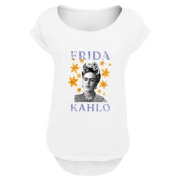 F4NT4STIC Long Cut T-Shirt Frida Kahlo Star Graphic in wei&szlig; | Gr.: S