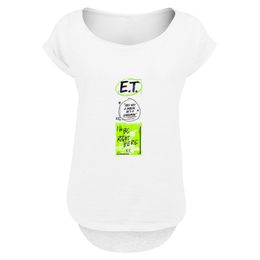 F4NT4STIC Long Cut T-Shirt E.T. Unisex He's A Spaceman in wei&szlig; | Gr.: S
