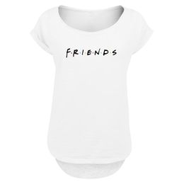 F4NT4STIC Long Cut T-Shirt Friends Logo in wei&szlig; | Gr.: S