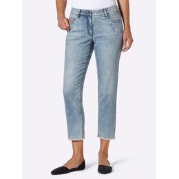 WITT WEIDEN 7/8-Jeans in blue-bleached | Gr.: 40