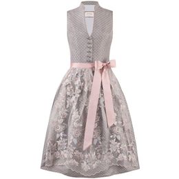 Stockerpoint Midi Dirndl "Madlenka" in grau | Gr.: 34