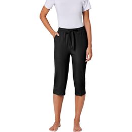 feel good Damen Capri-Hose schwarz Größe 40/42