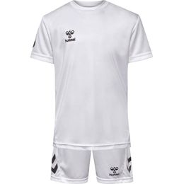Hummel Kinder Trainingsanzug "Hmllogo Set Kids" in Weiß | Gr.: 152