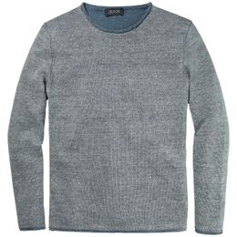 Seldom Herren-Rundhalspullover S Grau-Blau