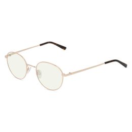Blaulichtfilterbrille Fielmann OU 001 BL | Unisex | Fassung: Panto Gold Glänzend