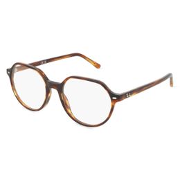 Ray-Ban RX5395 Brille Unisex | Fassung: Vollrand, Rund, Havanna Gestreift