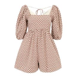 Abercrombie & Fitch Abercrombie & Fitch Jumpsuit Damen Gr&ouml;&szlig;e L ocker / wei&szlig;