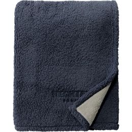 HECHTER PARIS Wohndecke »0238003« Sherpa Wohndecke, Kuscheldecke, superweich, bequem, wohlig warm marine Obermaterial: 100% Polyester B/L: 150 cm x...