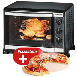 Rommelsbacher Minibackofen &raquo;BG 1575&laquo; inkl. Pizzastein schwarz