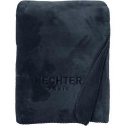 HECHTER PARIS Wohndecke »0238002« Teddyfleece, Decke, Kuscheldecke, superweich, bequem, wohlig warm marine Obermaterial: 100% Polyester B/L: 150 cm...
