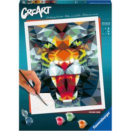 Ravensburger Malen nach Zahlen »CreArt, Polygon Tiger« Made in Europe bunt