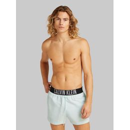 Calvin Klein Swimwear Badeshorts Herren Gr&ouml;&szlig;e XXL pastellblau / schwarz