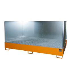 Bauer S&uuml;dlohn Auffangwanne AW 1000-10F/SW; lackiert; Gelborange