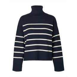 Selected Pullover 'SLFKAMMA' Damen Gr&ouml;&szlig;e M marine / wei&szlig;