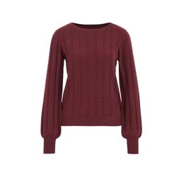 WE Fashion Pullover Damen Gr&ouml;&szlig;e L weinrot