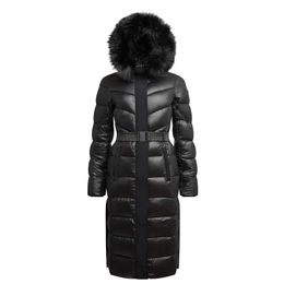 Jack1t Outdoor Jacket ' Diamond Belt Extra Long Puffer Coat ' female Black size L