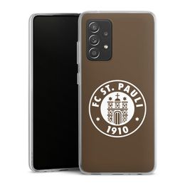 DeinDesign Galaxy A52s 5G Handy Silikon H&uuml;lle Case transparent Handyh&uuml;lle Official Licensed Product Coat Of Arms Fc St. Pauli Silikon Case