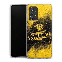 DeinDesign Galaxy A52s 5G Handy Silikon H&uuml;lle Case transparent Handyh&uuml;lle Logo Sg Dynamo Dresden Official Licensed Product Silikon Case