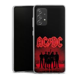 DeinDesign Galaxy A52s 5G Handy Silikon H&uuml;lle Case transparent Handyh&uuml;lle Band Acdc Official Licensed Product Silikon Case