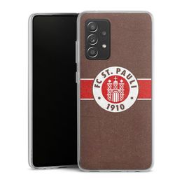 DeinDesign Galaxy A52s 5G Handy Silikon H&uuml;lle Case transparent Handyh&uuml;lle Logo Official Licensed Product Fc St. Pauli Silikon Case