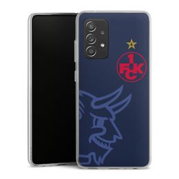 DeinDesign Galaxy A52s 5G Handy Silikon H&uuml;lle Case transparent Handyh&uuml;lle Logo 1. Fck 1. Fc Kaiserslautern Silikon Case