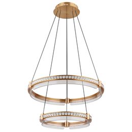 Globo LIGHTING LED Pendelleuchte "BLONDIE", goldfarben, Leuchten, Hängelampe/Hängeleuchte/Wohnzimmer/Esstisch/elegant
