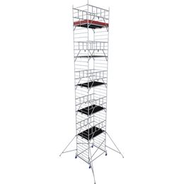 Fahrgerüst Krause "ProTec XXL Breitaufbau", grau (aluminiumfarben), B:175cm H:1.150cm, Aluminium, Gerüste, Arbeitshöhe: 12,3 Meter