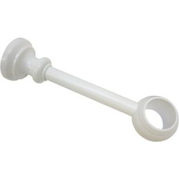 Gardinenstangenhalter Gardinia "Träger geschlossen für Ø 28 mm" Gr. 1, weiß, L:17cm Ø:2,8cm, Gardinenstangenhalterungen, Serie Gardinenstangen-Set Bifo Ø 28 mm