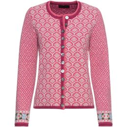 Reitmayer Jacquard-Strickjacke Pink (Größe: 34)