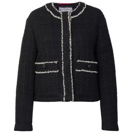 WHITE LABEL Boucl&eacute;-Jacke Schwarz (Gr&ouml;&szlig;e: 34)