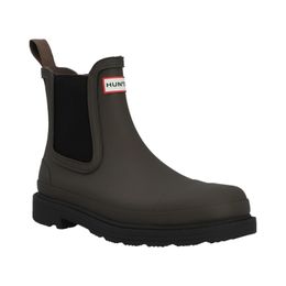Hunter Chelsea Commando Boots Chocolate Brown/Black (Größe: 6)